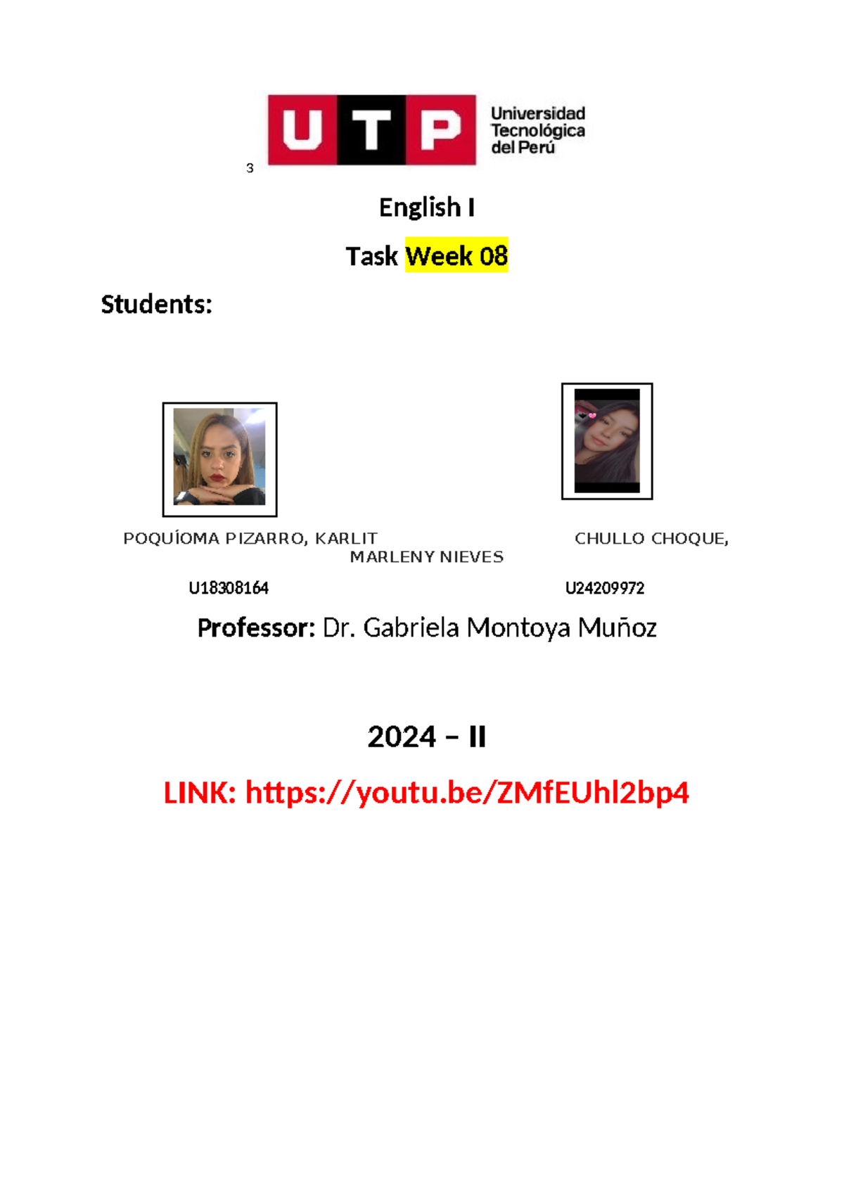 Dialogo EN Ingles Tarea 08 Marleny Karlit - Ingles I - 3 English I Task ...
