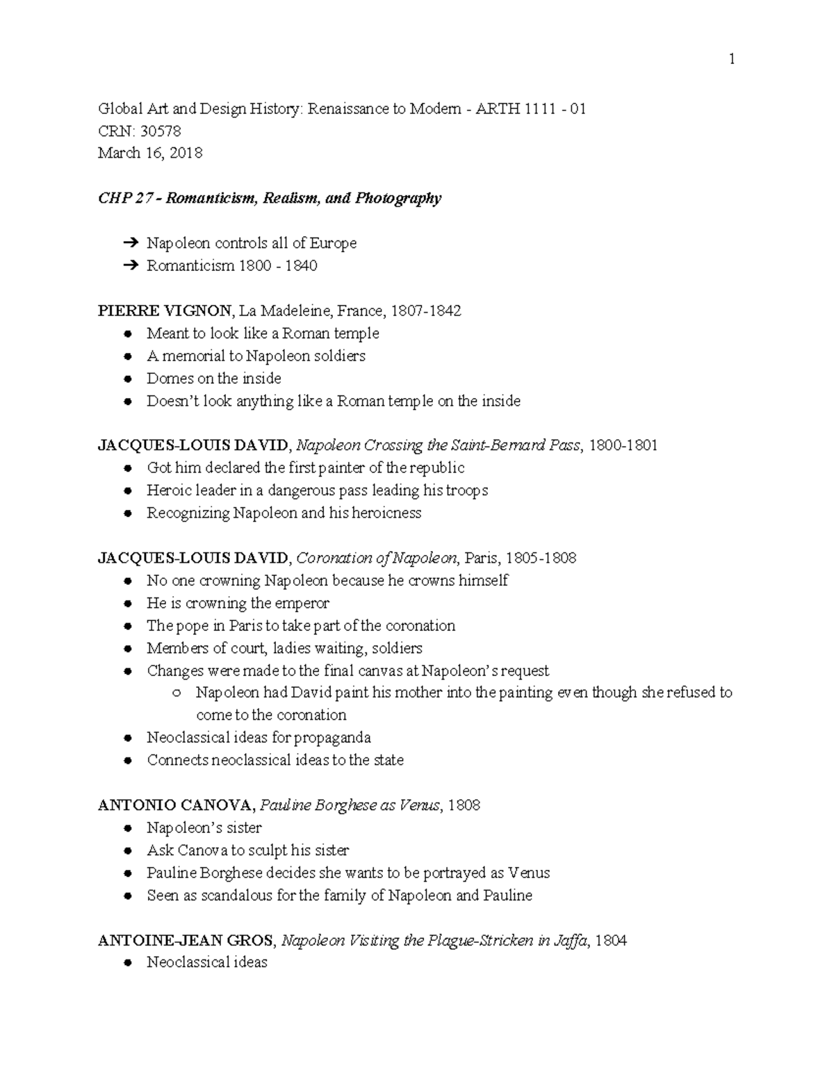 CHP 27 - Romanticism, Realism, and Photography - I.N. P.I.N. Past ...