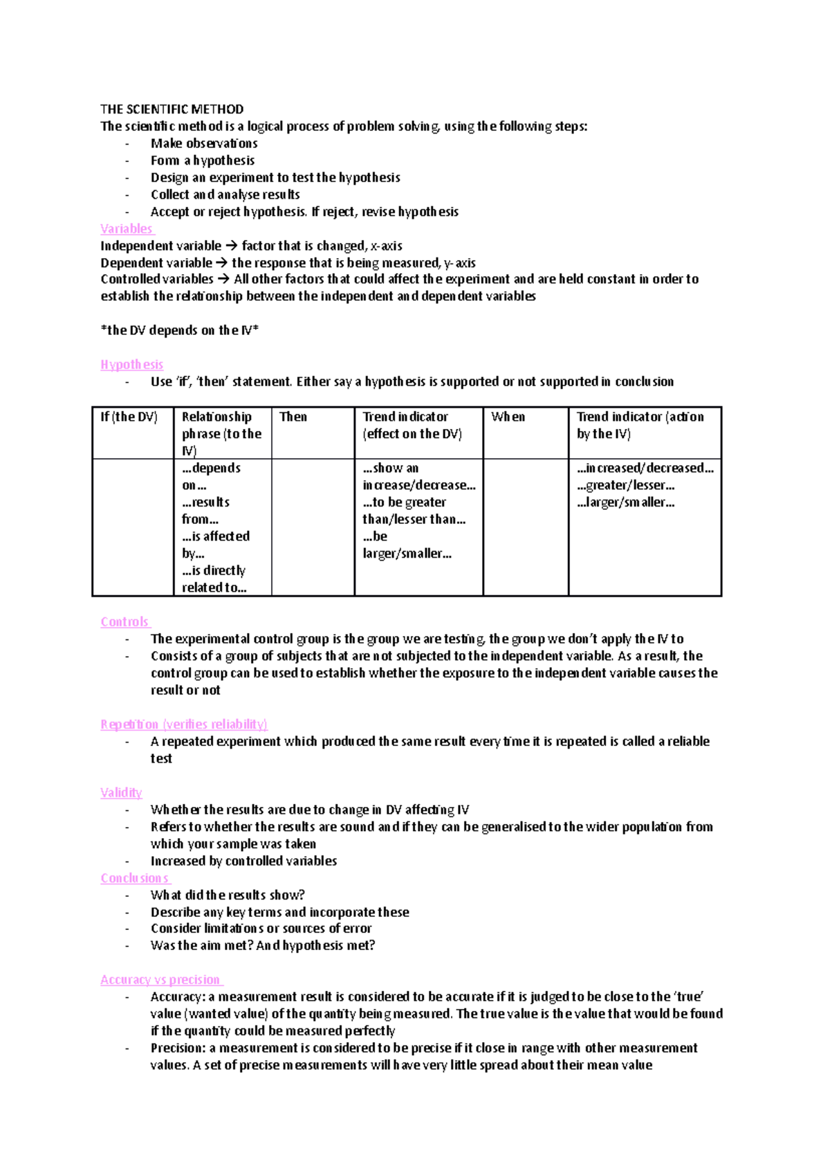 UNIT 3 BIO - AOS 1 - COMPREHENSIVE NOTES FOR VCE BIOLOGY UNIT 3 AREA OF ...
