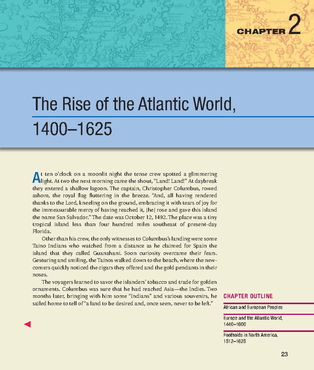 Ch. 2 The Enduring Vision - The Rise of the Atlantic World, 1400 ...