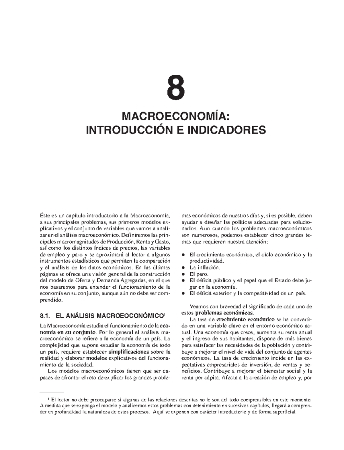 Pdfcoffee - asadasd fasdf - CAPÍTULO 8. MACROECONOMÍA: INTRODUCCIÓN E INDICADORES 99 Éste es un ...