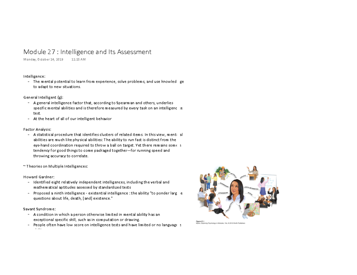 Module 27 - Kristy Huntley - Introduction to Psychology : PSYC 1111 ...