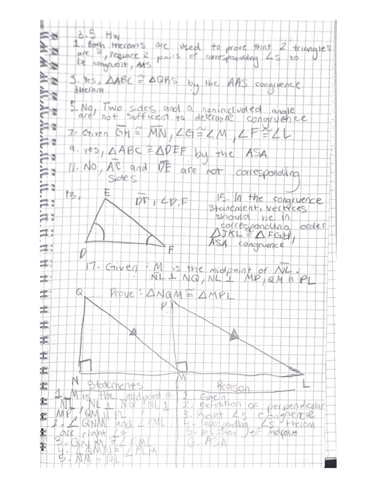 5.6 Geometry Math Sheet - 3 Hw 1. are both 12 therams are used to prove ...