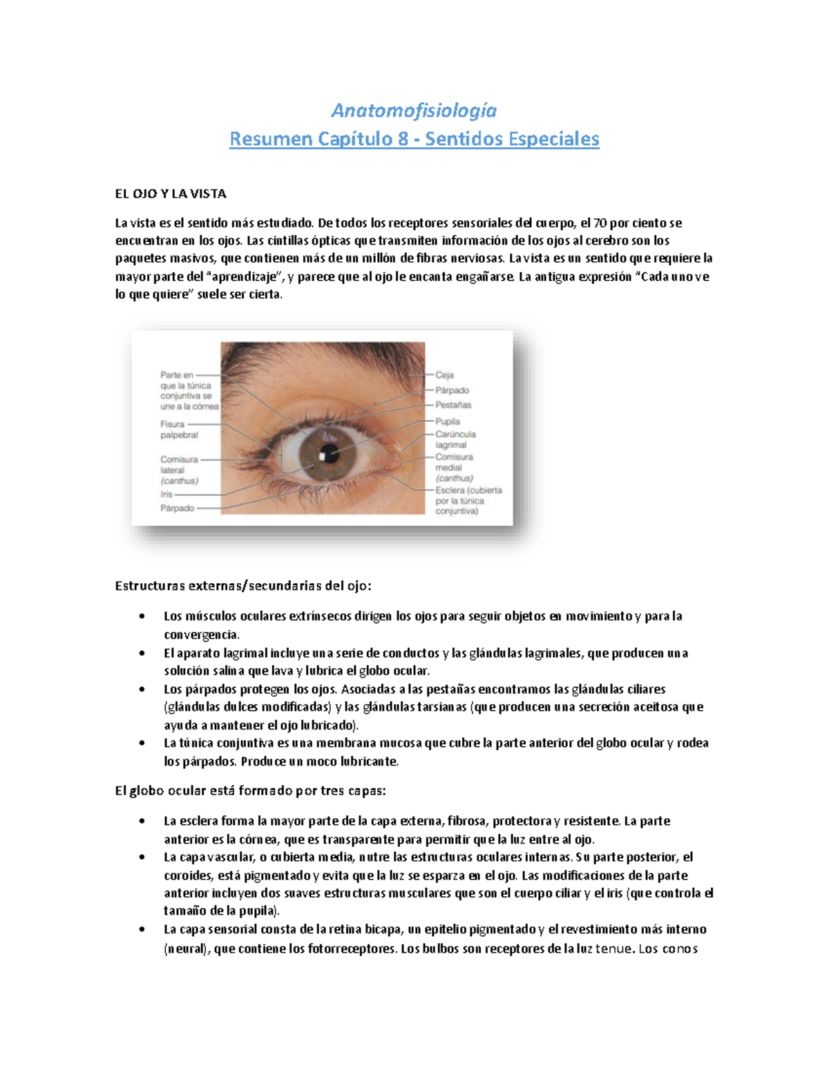 Resumen Capitulo 8 - Anatomia - Warning: TT: undefined function: 32 Warning: TT: undefined ...