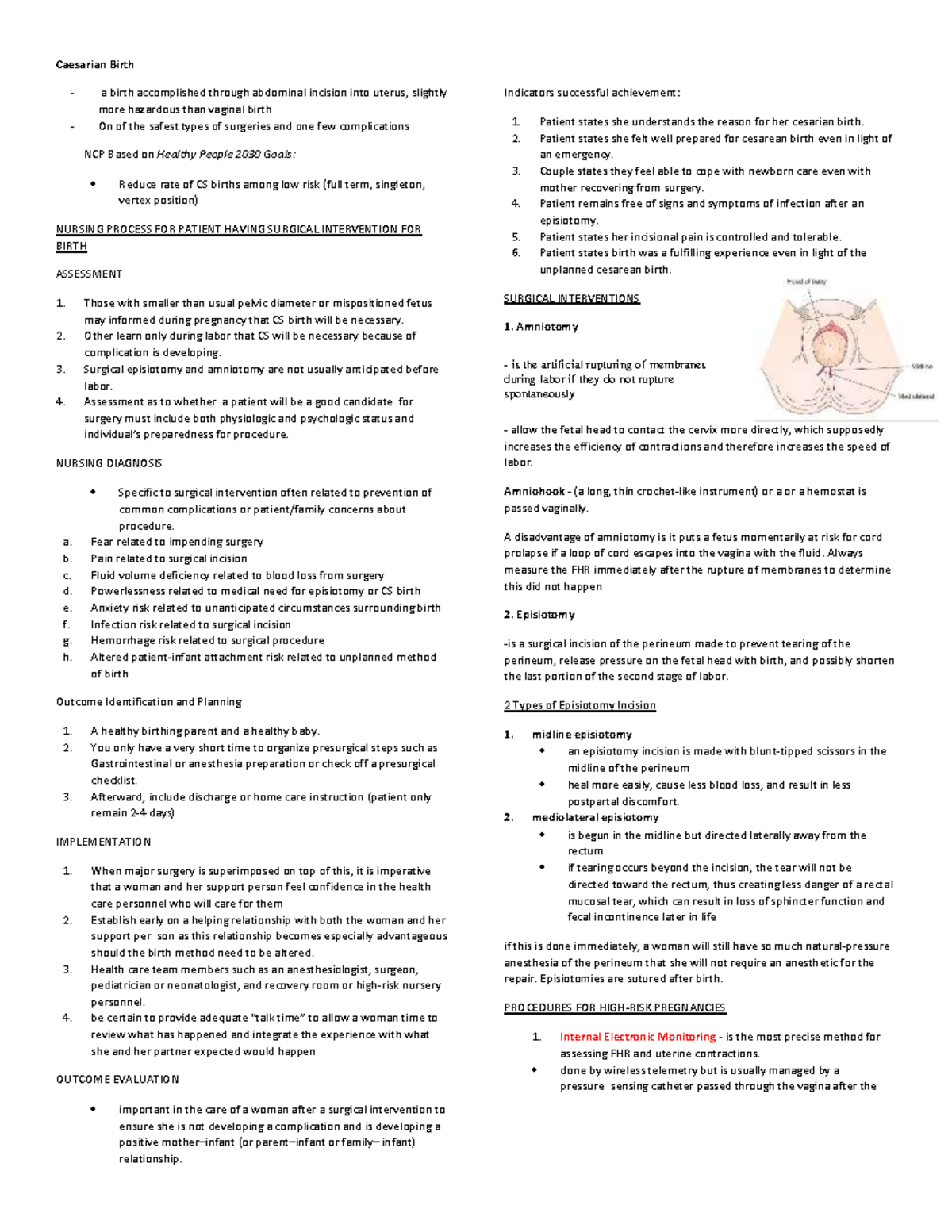 Ramos Caesarian Birth - None - Caesarian Birth - a birth accomplished ...