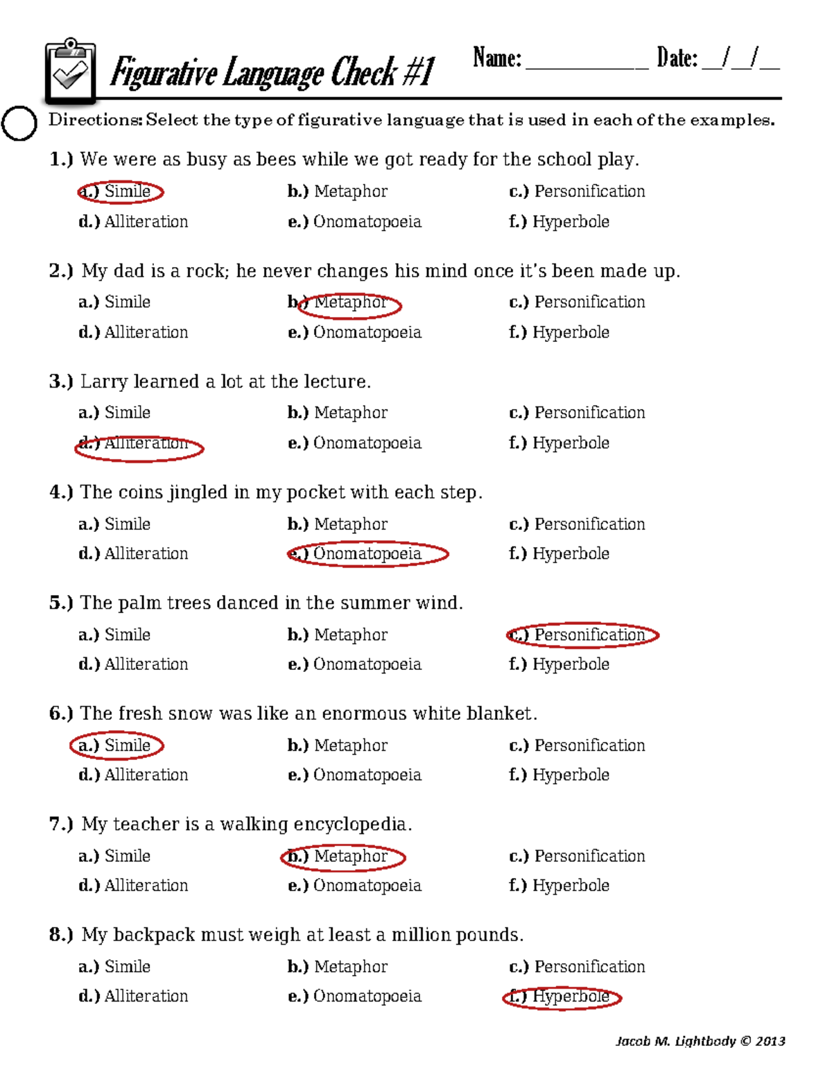 Kami Export - Kyana Moore - Figurative Language Practice - Figurative ...