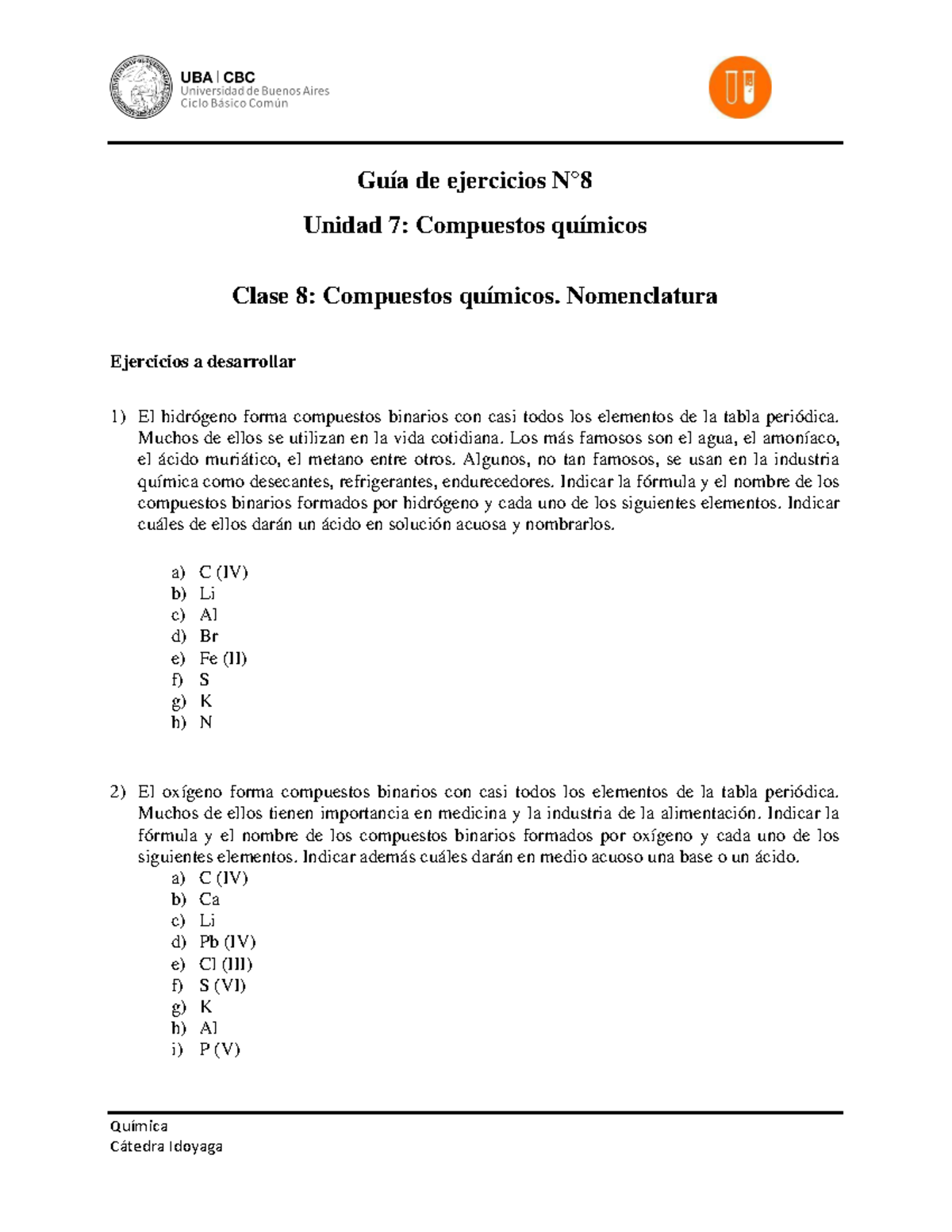 Guía ejercicios y problemas Clase 8 - Warning: TT: undefined function: 32 Warning: TT: undefined ...