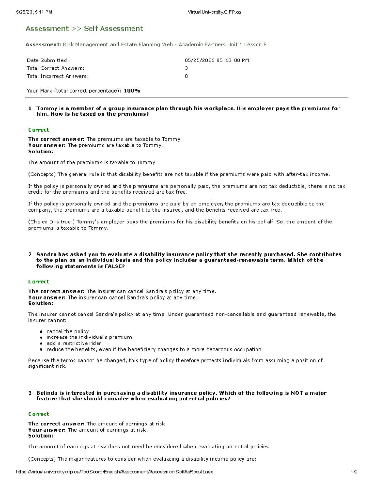 Unit 1 - Assessment 5 - Assignment - 5/25/23, 5:11 PM VirtualUniversity ...