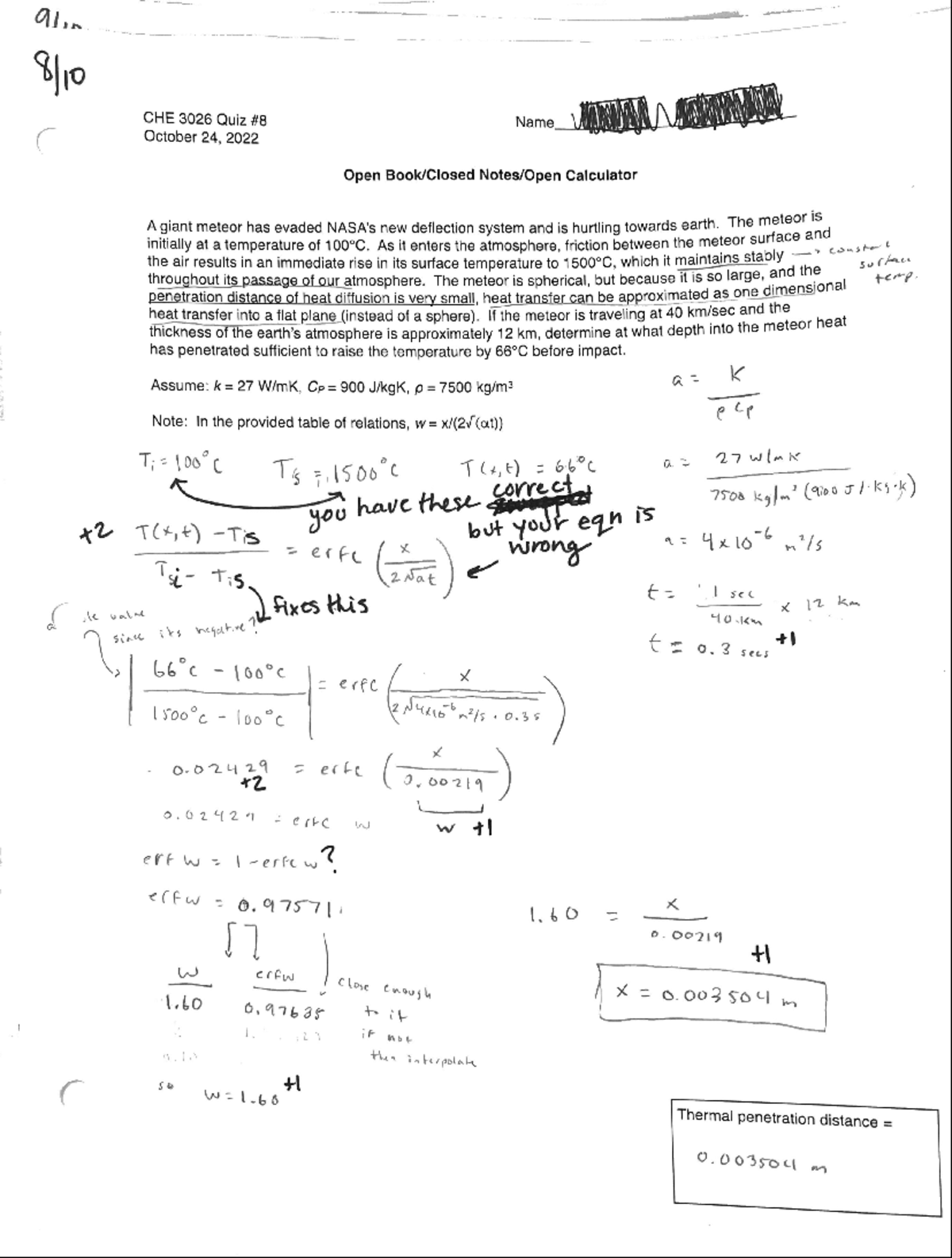 Heat Transfer Quizzes - CHEM 3026 - Studocu