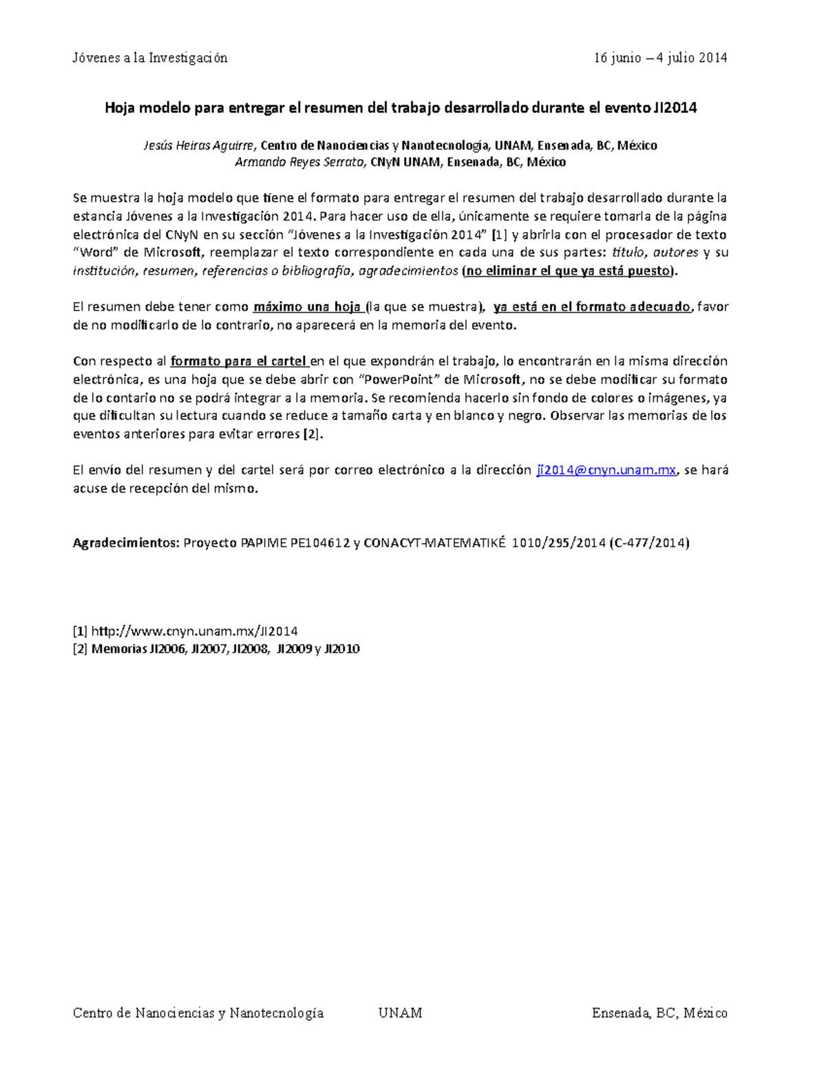 Formato de Resumen UNAM Para saber cómo hacer un resumen - Jóvenes a la ...