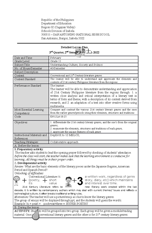 COT 1 math 4 MDAS - Lesson plan - Department of Education Region III ...