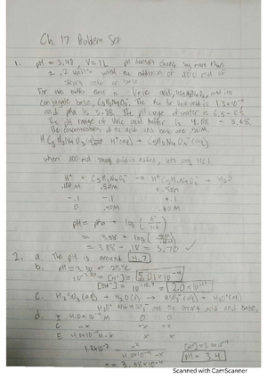 CHEM 1312H- Problem Set 1 - 1 Spring 2024 CHEM 1312H Chapter 11 Problem Set Answer Sheet Name ...