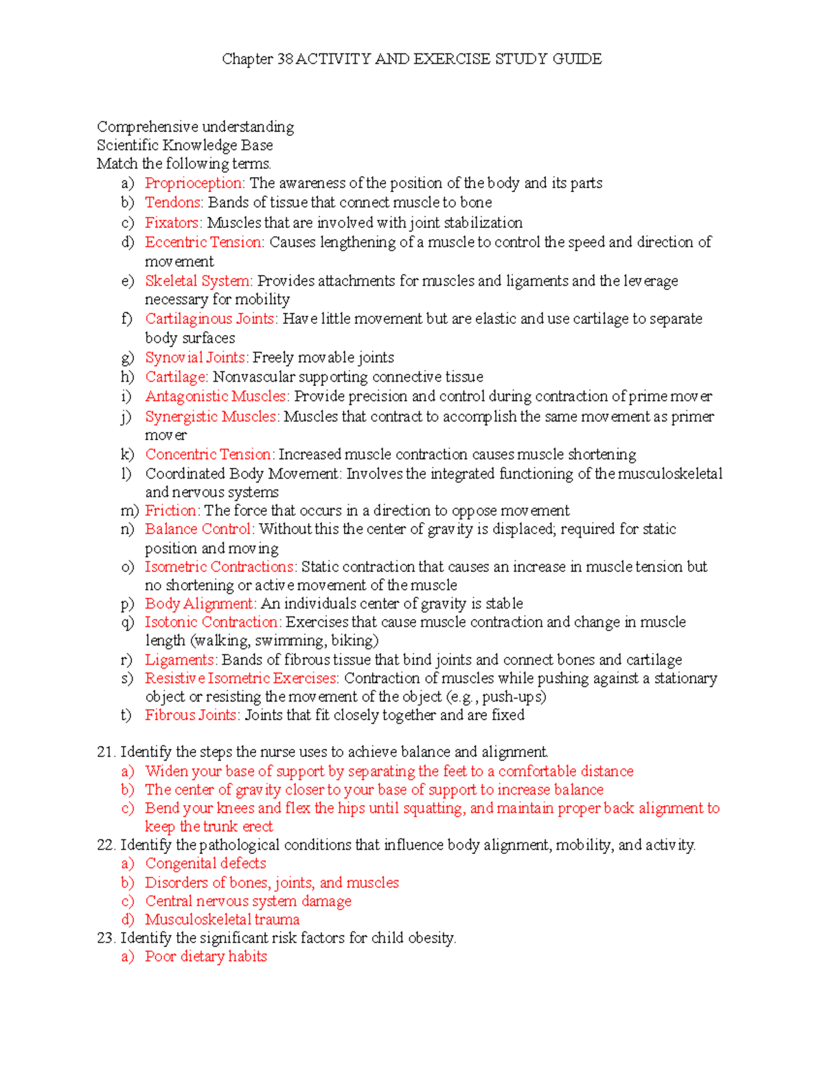 Funds Chapter 38 Review - Comprehensive understanding Scientific ...
