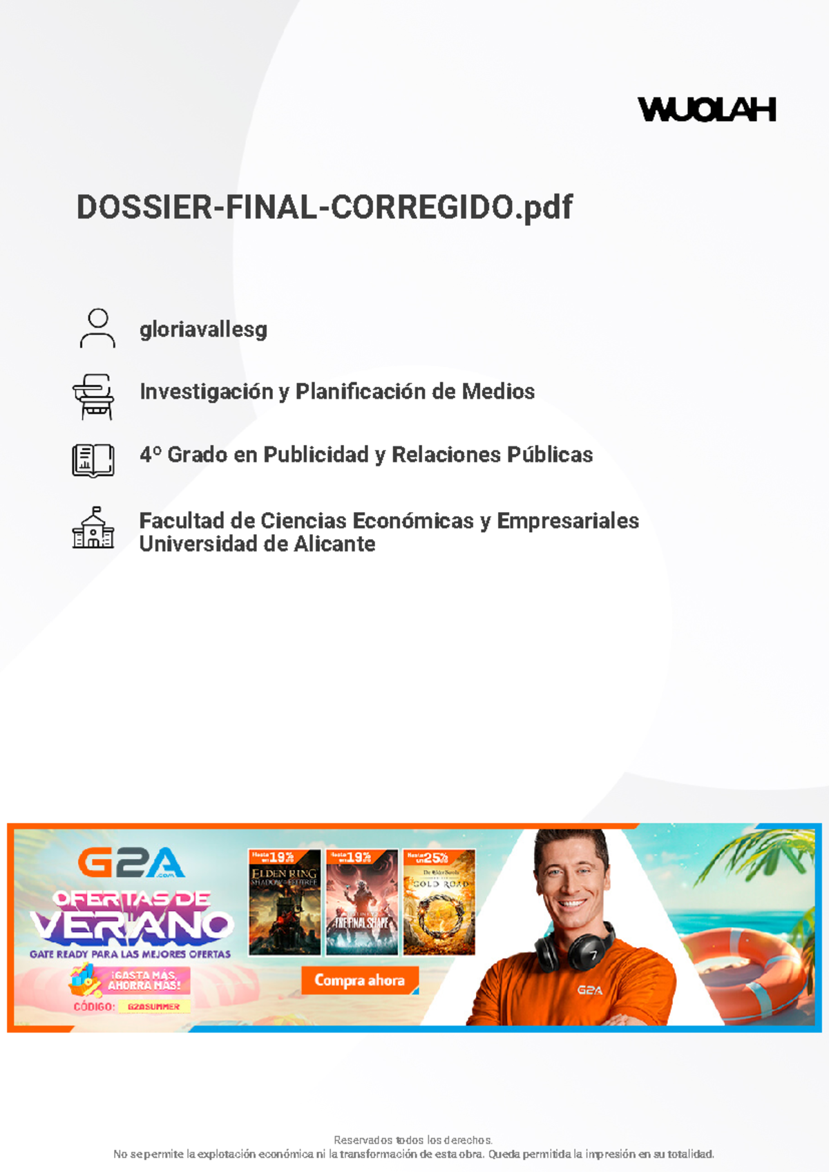 Wuolah free Dossier Final Corregido - DOSSIER-FINAL-CORREGIDO gloriavallesg Investigación y ...