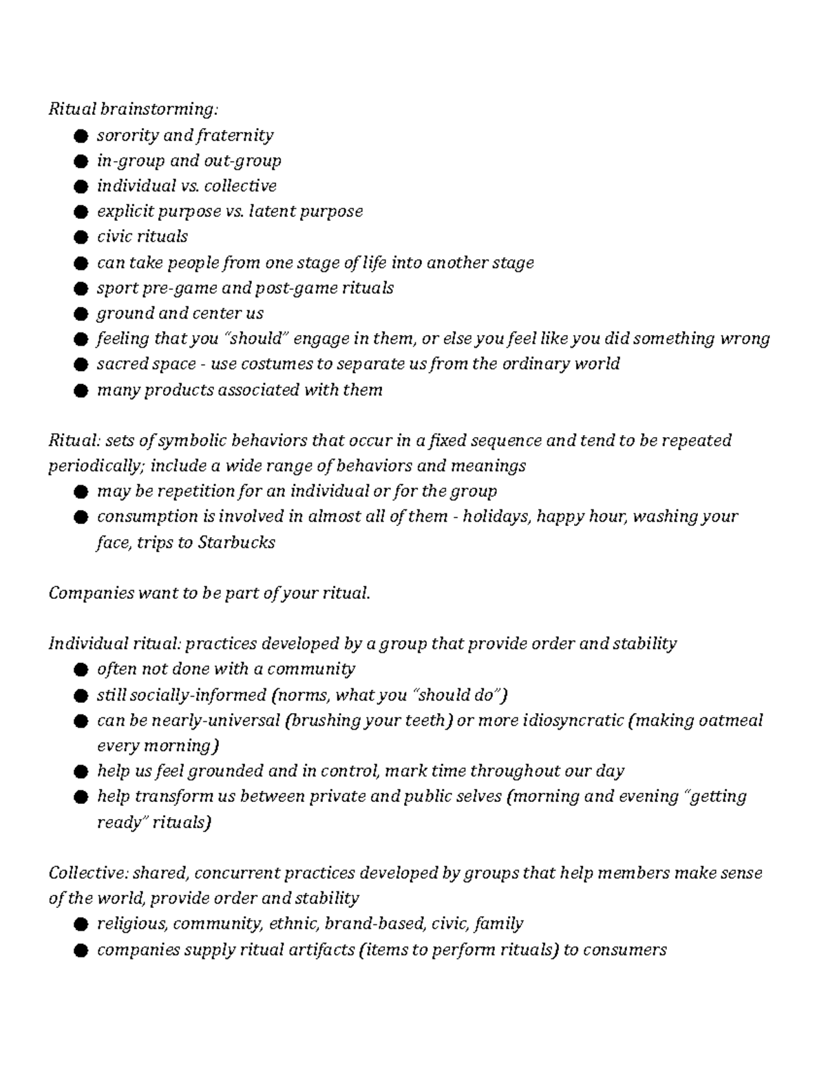 Rituals and Consumption - Introduction To Integrated Marketing ...