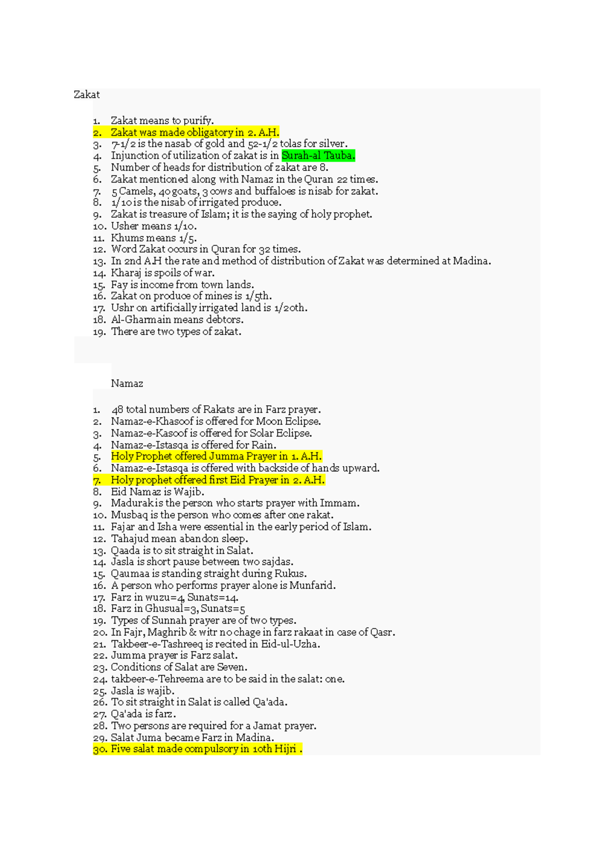 MCQS MPT ISL - css islamiat mpt mcps - Zakat Zakat means to purify ...