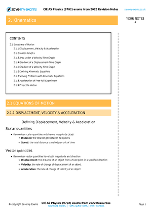 Physics A level 2022-2024 Syllabus - Version 2 Syllabus Cambridge ...