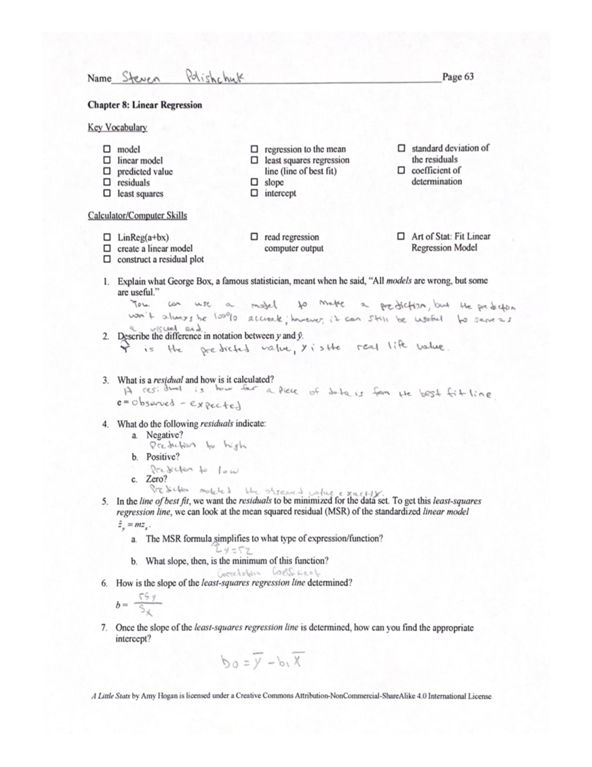 Chapter 8 Reading Guide - Name Steven Polishchuk Page 63 Chapter 8 ...