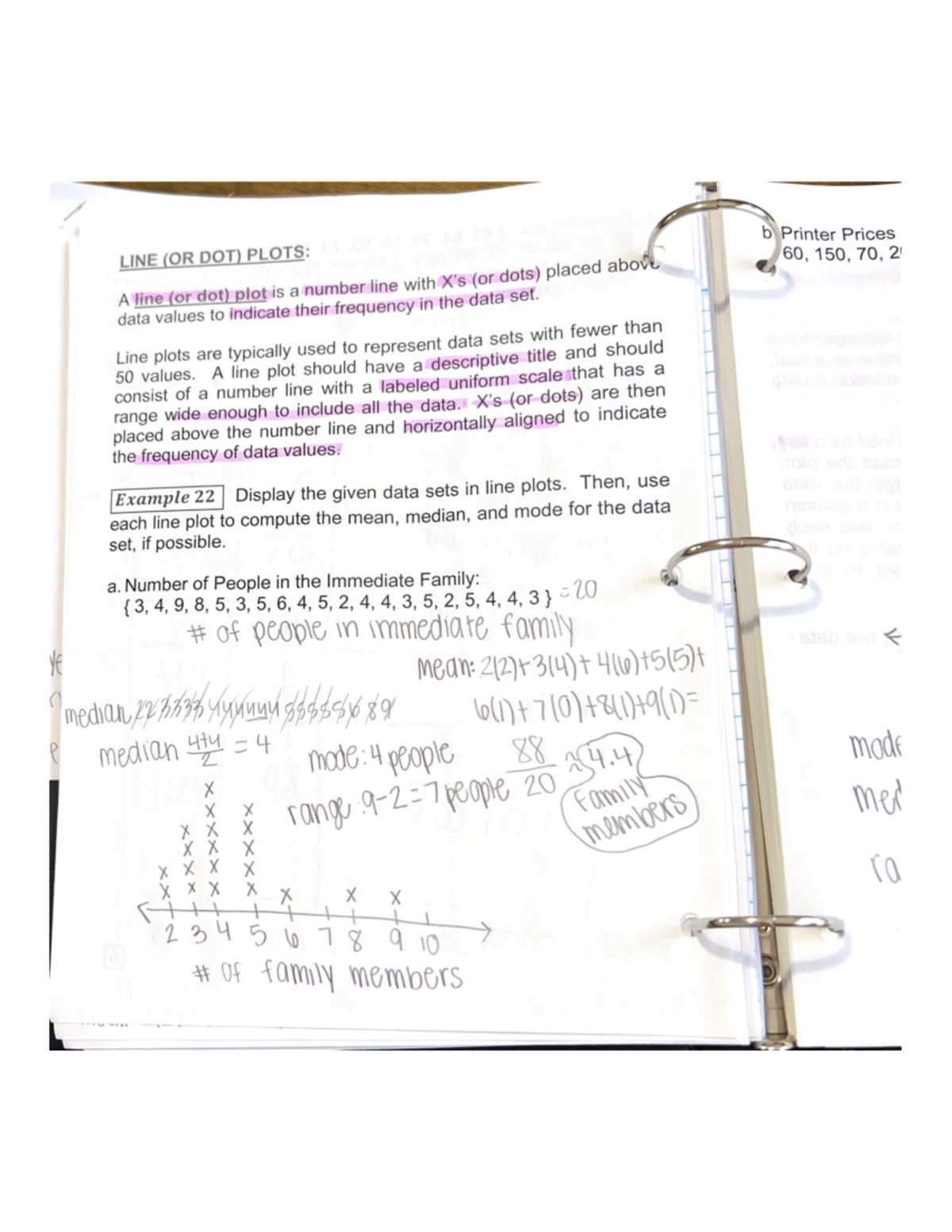 LINE (OR DOT) Plots - notes - MATH 3133 - Studocu