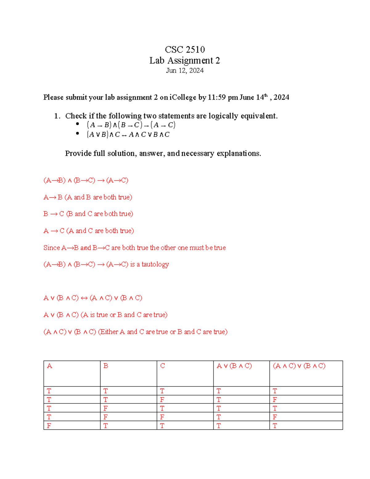 Lab2 Csc 2510 Hosseini Csc 2510 Lab Assignment 2 Jun 12 2024 Please 6790