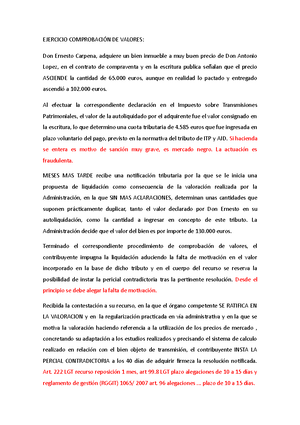 Ejemplo Comprobación Limitada - EJEMPLO DE COMPROBACIÓN LIMITADA 1 ...