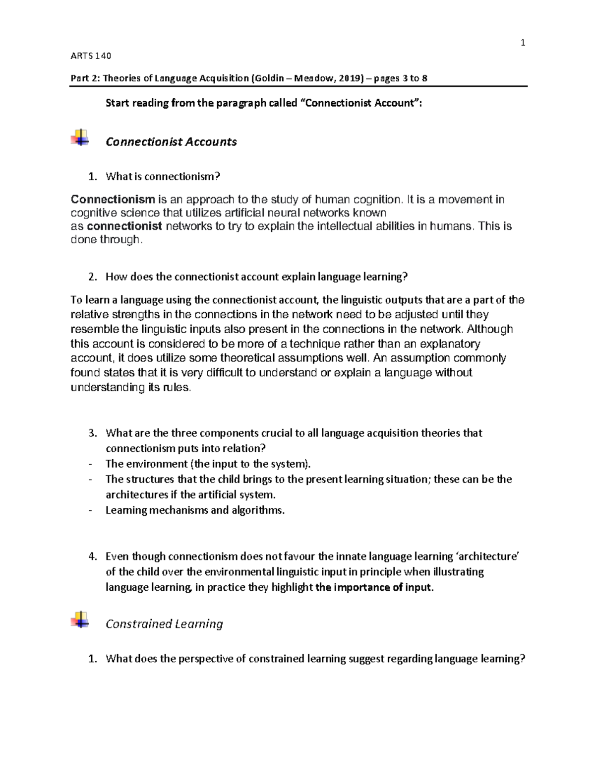 RR2 - this is the Reflective Reading assignment - ARTS 140 Part 2 ...