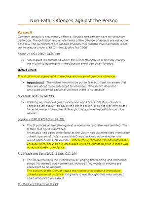R v Hinks case presentation wk9 - R v Hinks [2001] 2 AC 241 Key Facts ...
