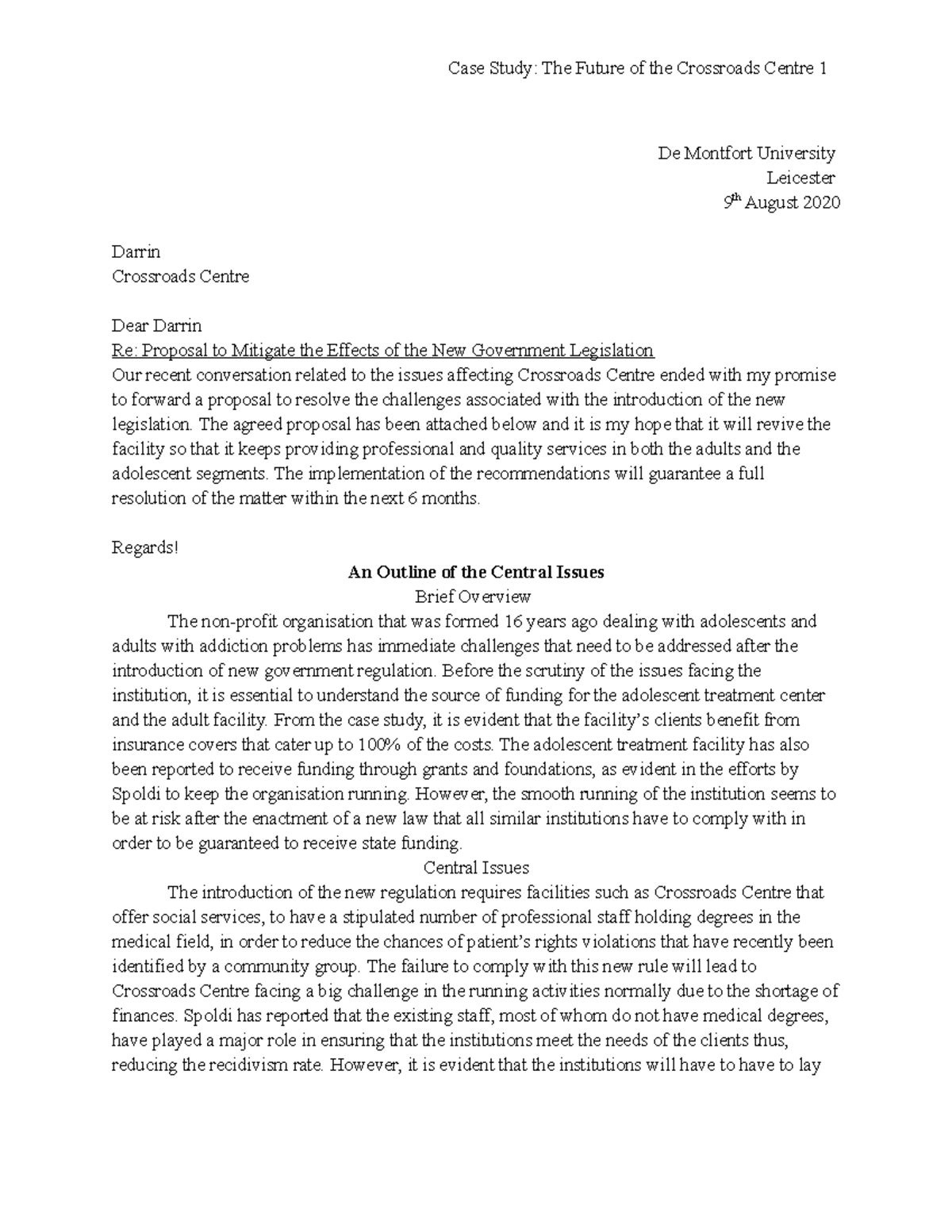 New File Case Study The Future of the Crossroads Center - De Montfort ...