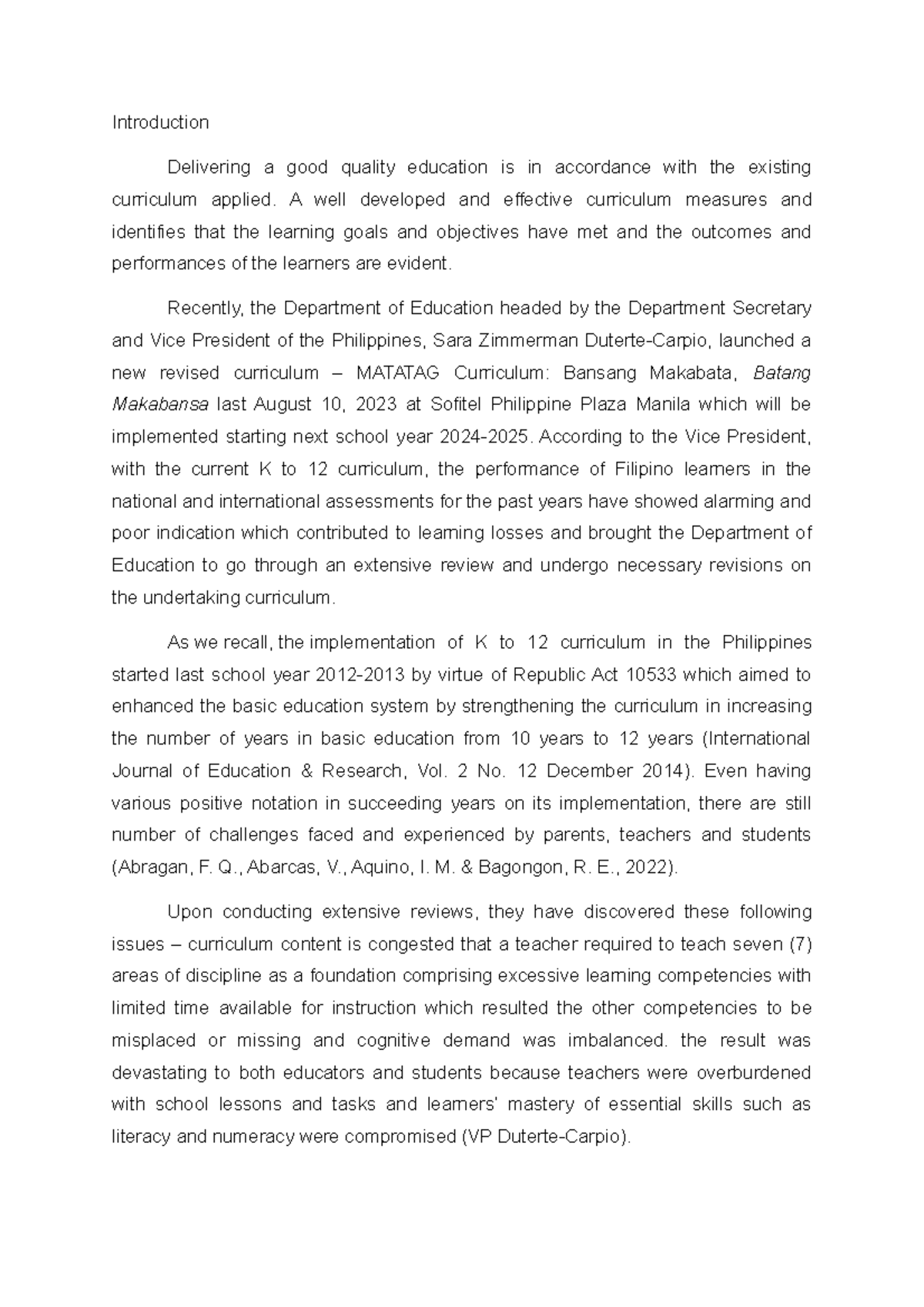 Introduction - Have a great day! - Introduction Delivering a good ...