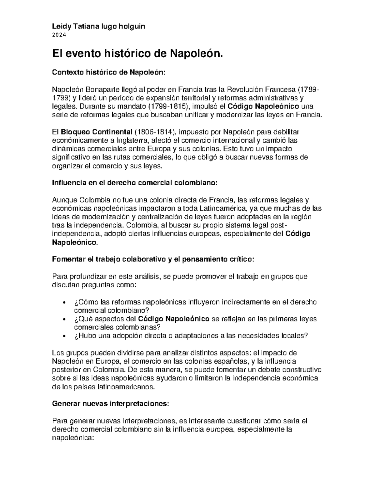 El evento histórico de Napoleón - Contexto histórico de Napoleón ...