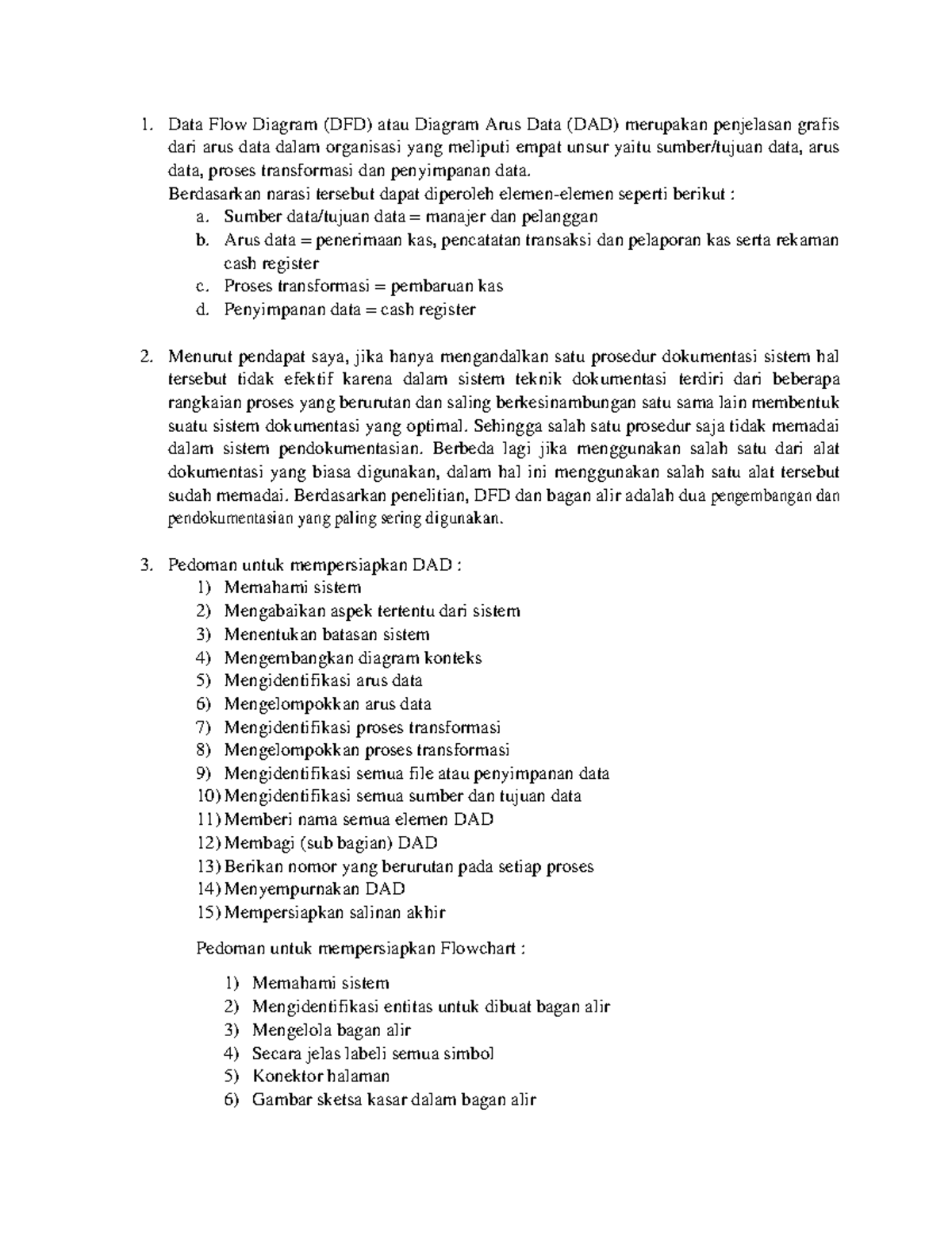 Data Flow Diagram - Berdasarkan narasi tersebut dapat diperoleh elemen ...