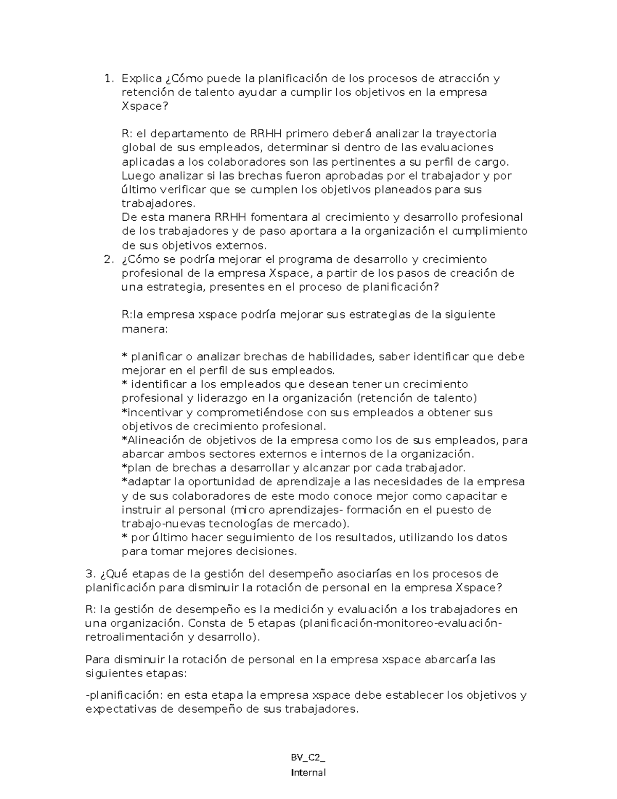 Trabajo semana 2 - planificacion y atraccion de talento laboral - BV_C2 ...