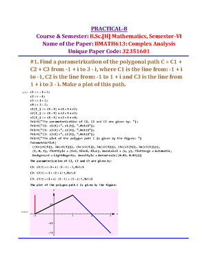 P3 - Practicle files for complex Analysis - PRACTICAL- Course ...