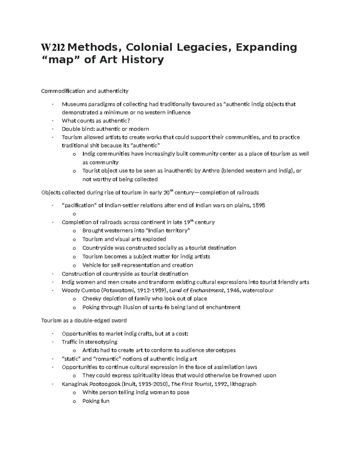 W2l2 Methods, Colonial Legacies, Expanding “map” of Art History - W2l2 ...