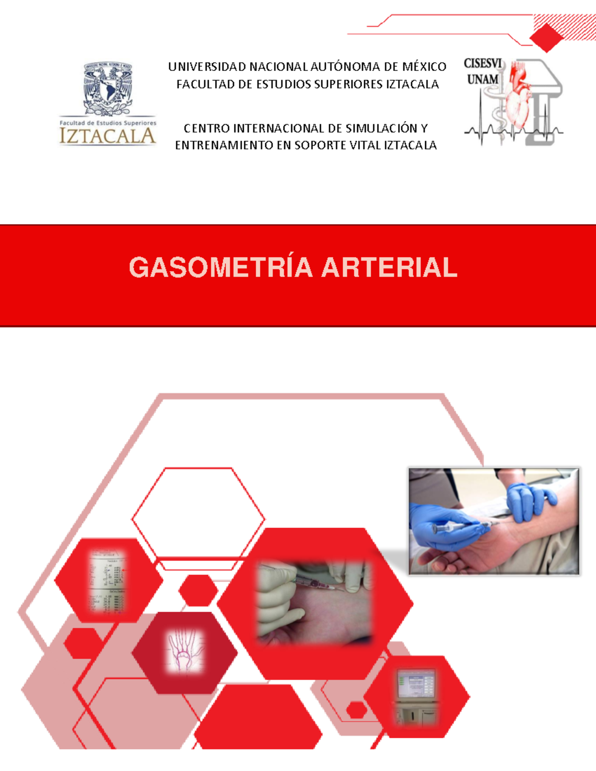 Gasometría arterial Manual Cisesvi - UNIVERSIDAD NACIONAL AUTÓNOMA DE ...