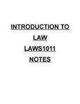 LAWS1011 - Wits University - Intro to Law - Studocu