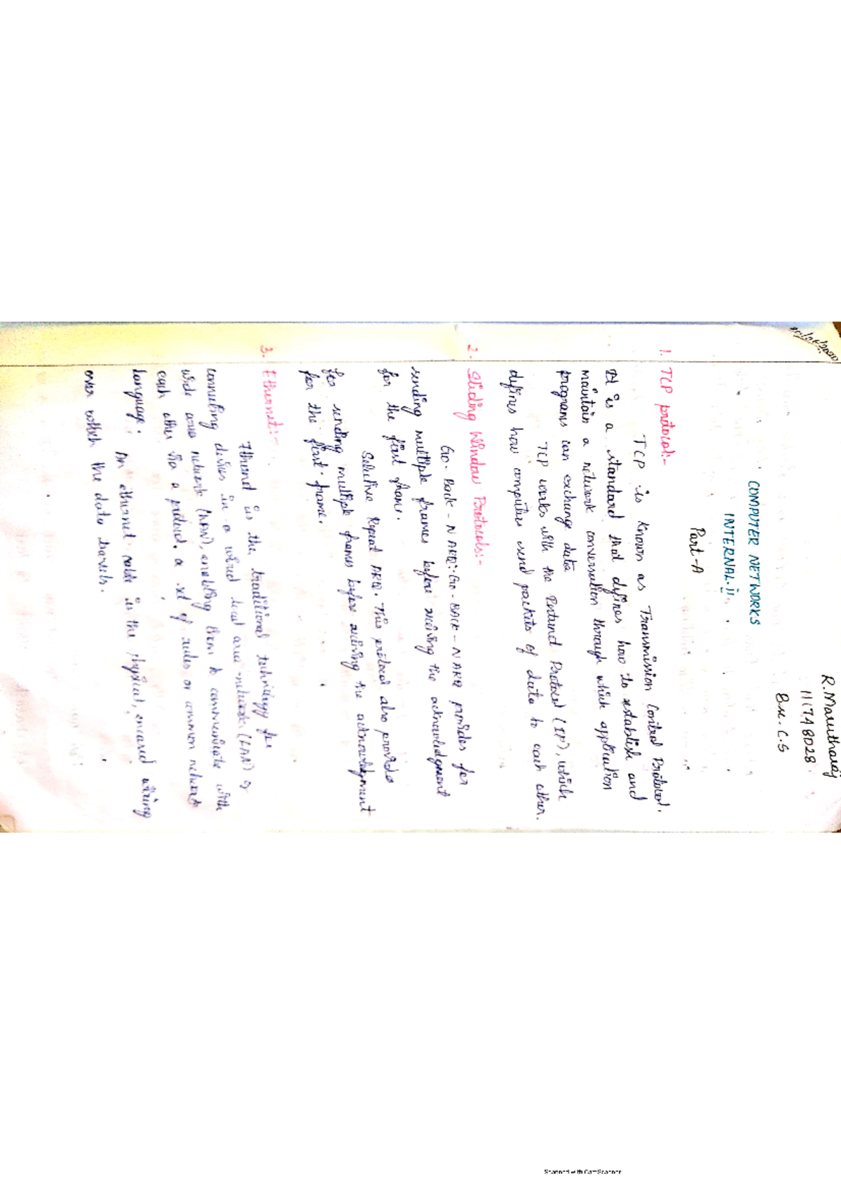 Computer Networks brief and defined ans- part2 - Computer Science - Studocu