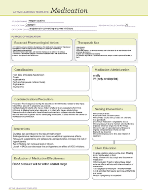 Albuterol med template - ACTIVE LEARNING TEMPLATES Medication STUDENT ...