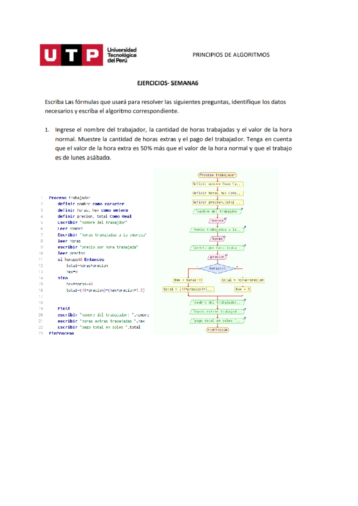 Ejercicios- Semana 6 - Principios de algoritmos - Studocu