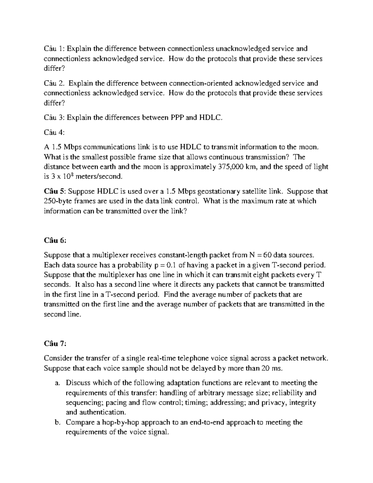 Problem 2022 - áddd - Câu 1: Explain the difference between ...