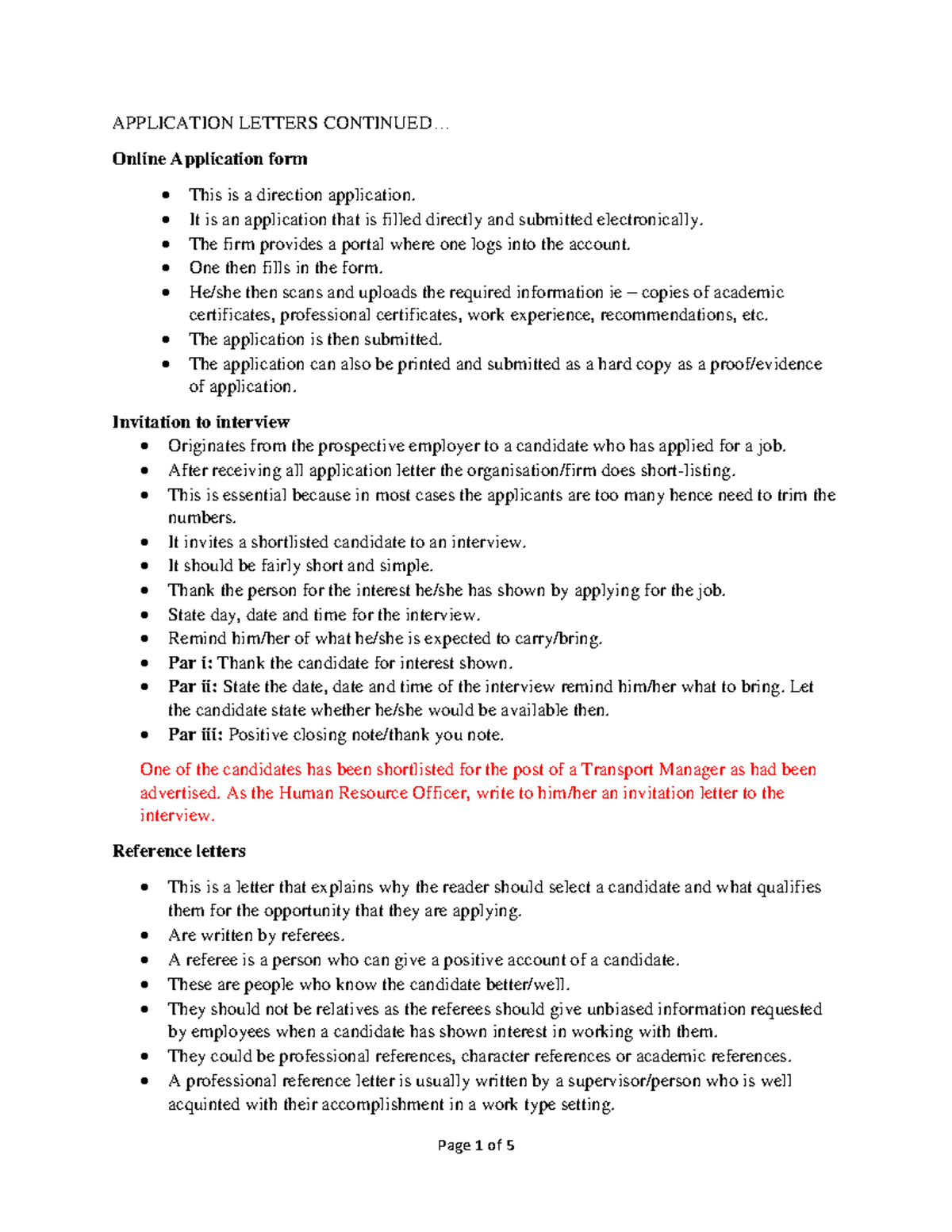 Application Letters Continued - APPLICATION LETTERS CONTINUED... Online ...