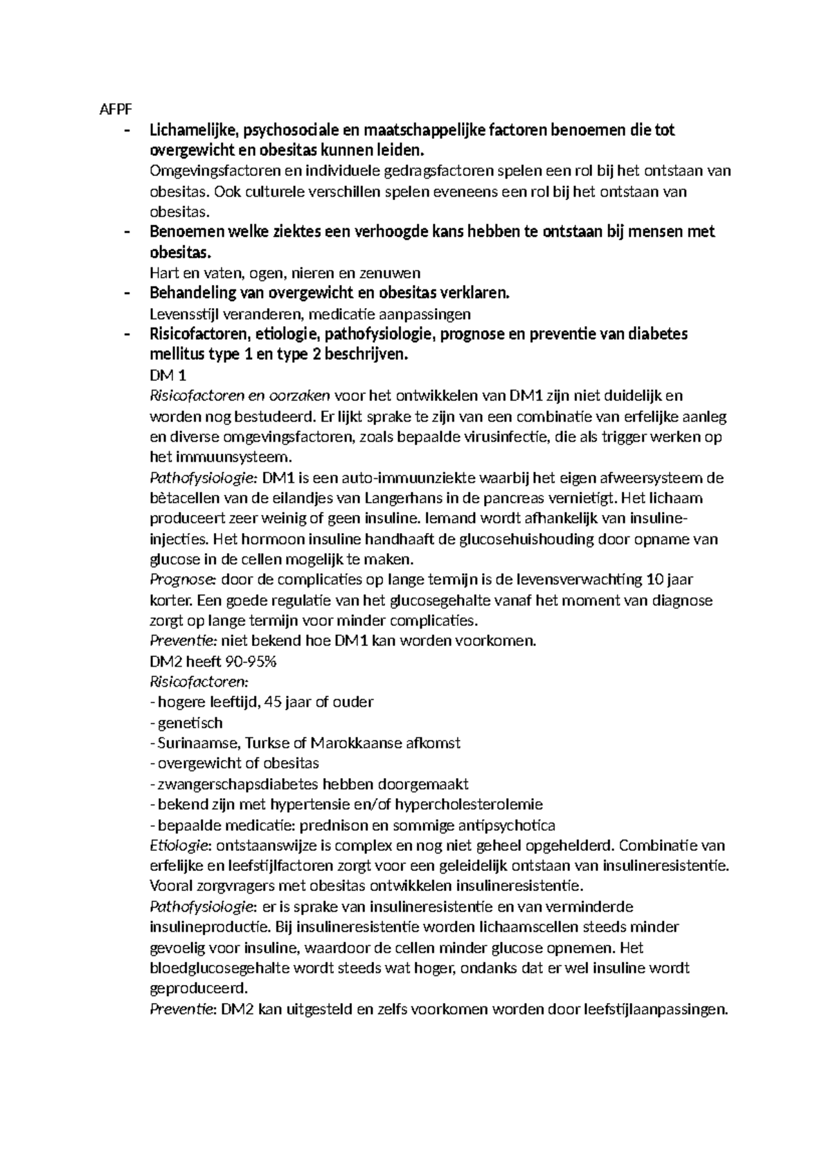 Afpf Lesdoelen Jaar2 Samenvatting Afpf Afpf Lichamelijke