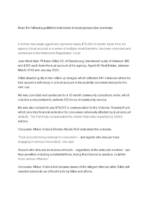 Cpprep 4002 - Case Studies v1 - Case Studies Case Studies Page | 1 of 9 © Real Estate Academy ...