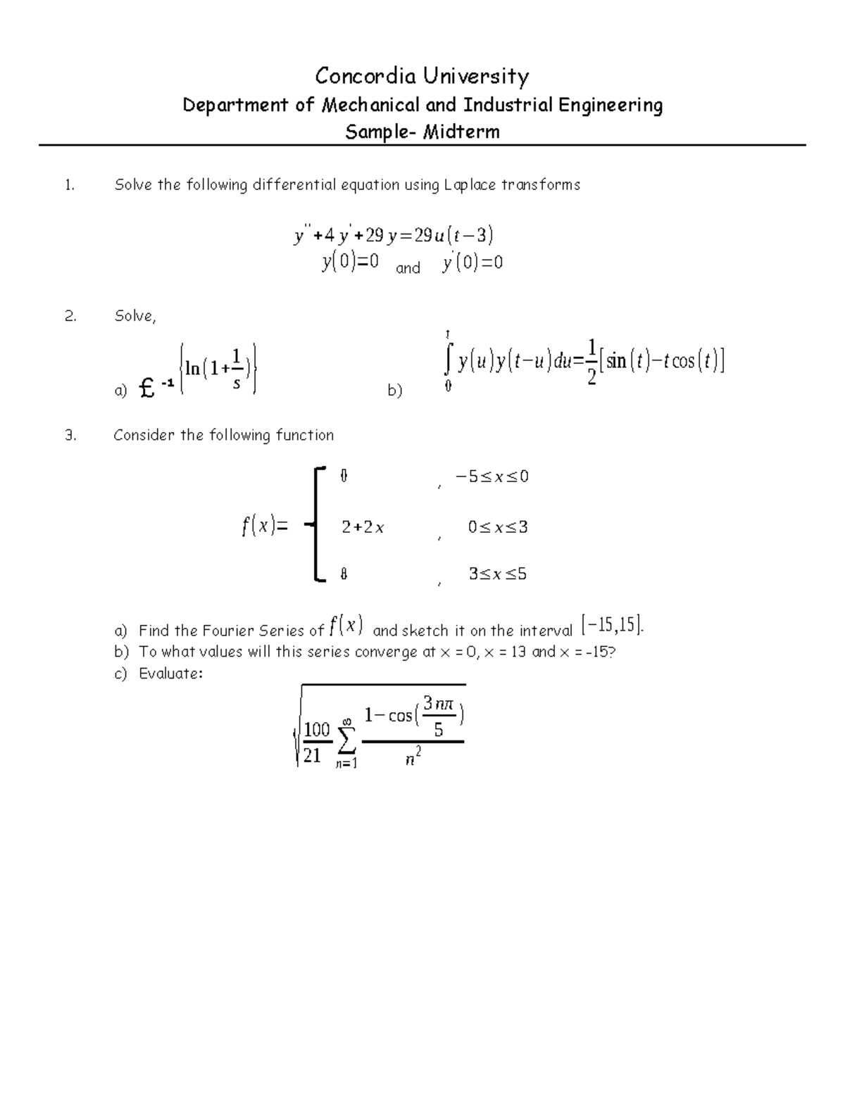ENGR311 Sample-Midterm - Concordia University Department of Mechanical and Industrial ...
