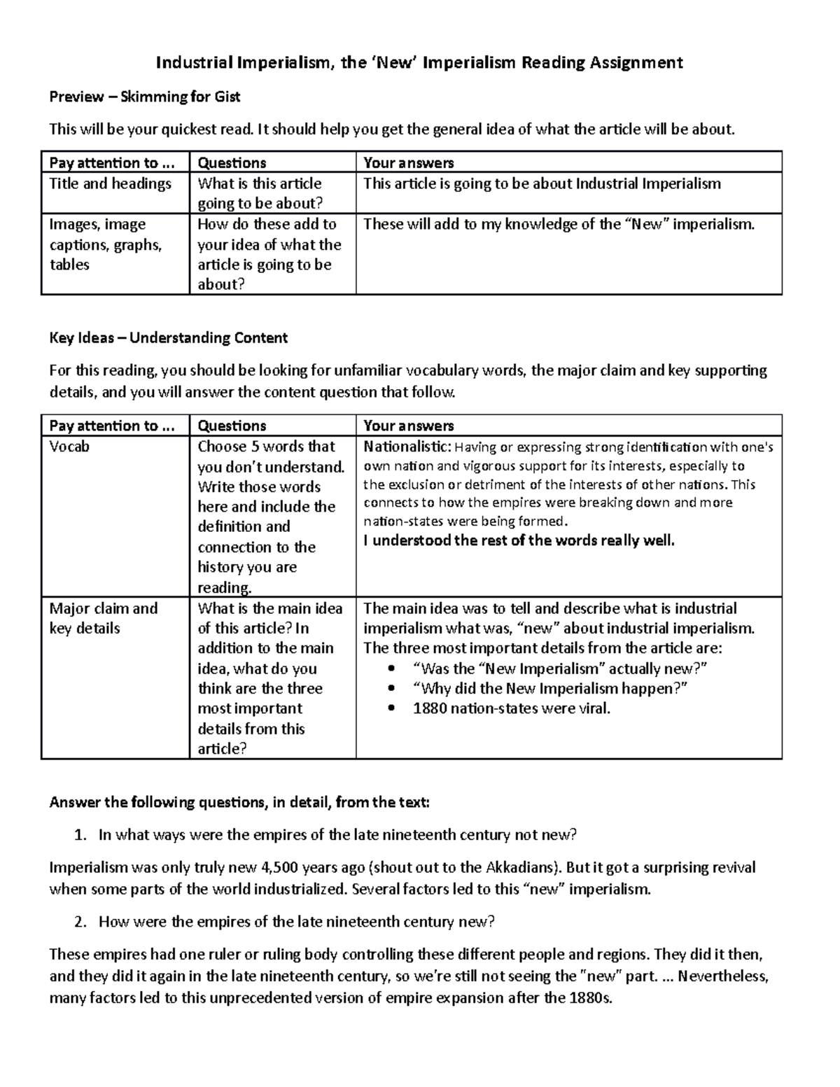 3 - This is a coursework assignment for History. - Industrial ...