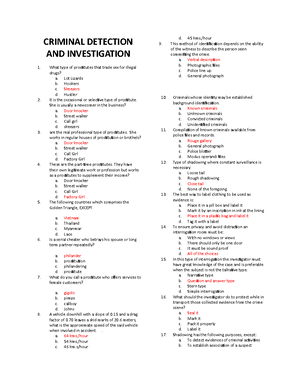 Final Coaching LEA AND CDI - CRIMINOLOGY LICENSURE EXAM QUESTION AND ...
