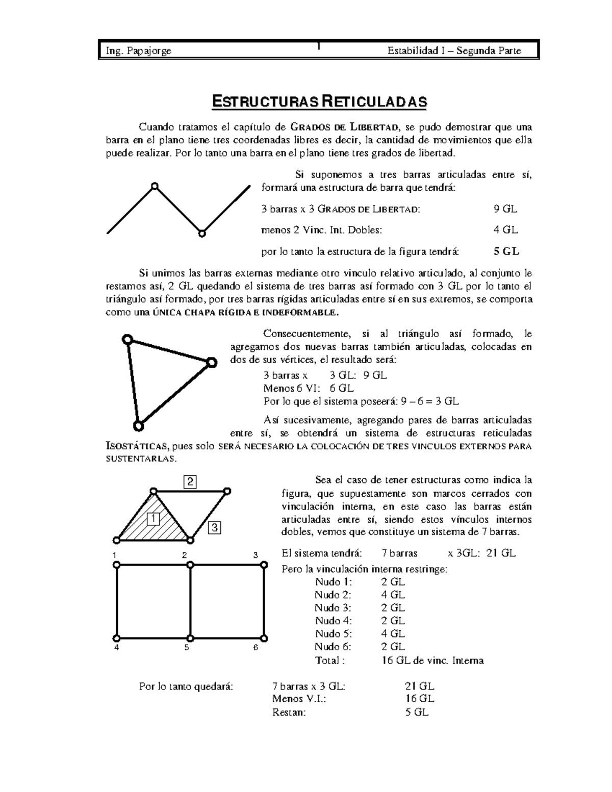 Estatica- Reticulados - EESSTT RRUU CCTT UU RRAA SS RREETT II CCUU LLAA ...