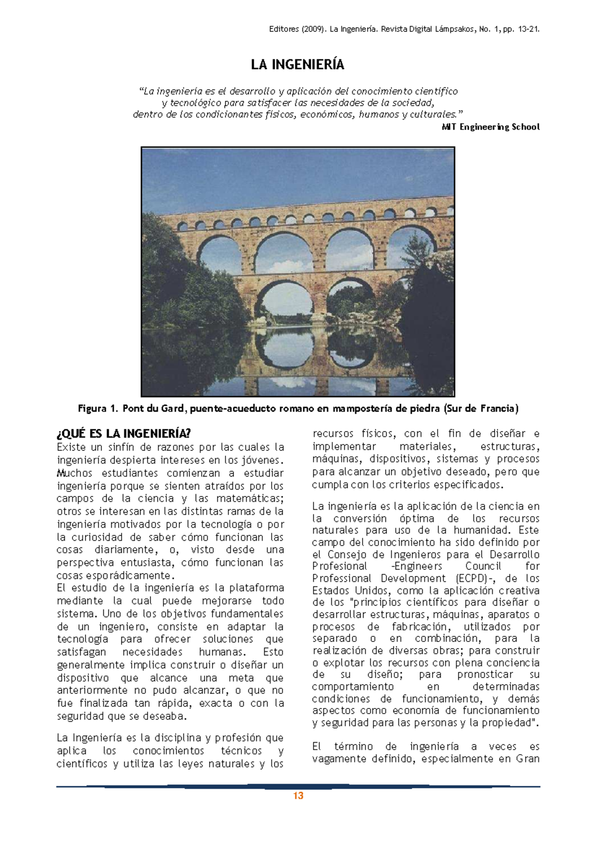 Que es la ingenieria - LA INGENIERÍA - Studocu