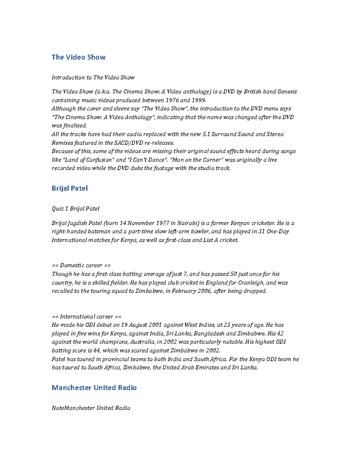 POLS157_Lab_The Video Show.docx - The Video Show Introduction to The ...