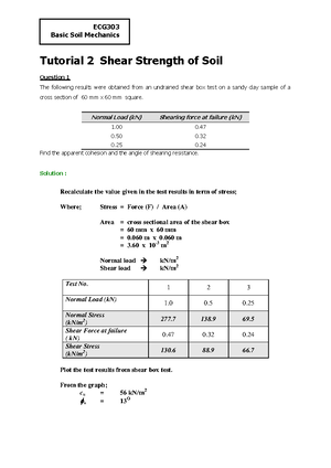 ECG 426 - Soil Mechanics - CAWANGAN SELANGOR KAMPUS SHAH ALAM BACHELOR ...